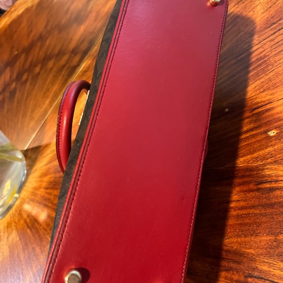 Coach | Bags | Coach Brown And Red Satchel | Poshmark